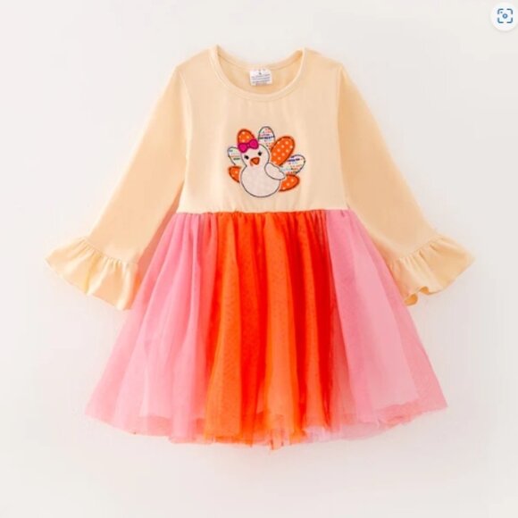 Dresses | Thanksgiving Turkey Girls Boutique Tutu Dress | Poshmark